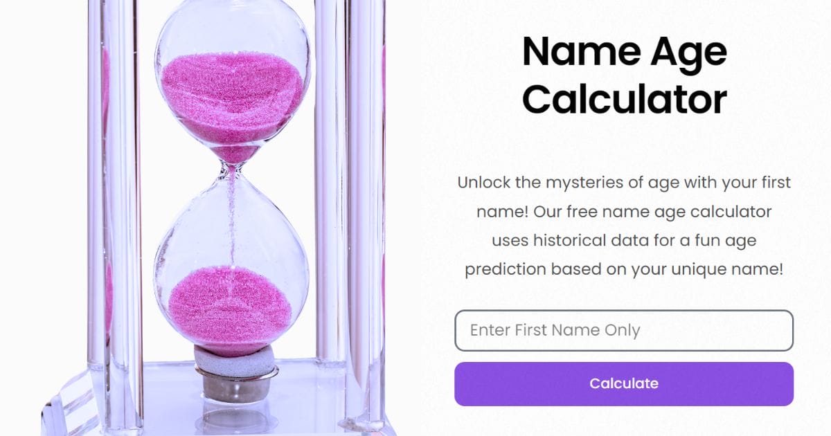 Name Age Calculator