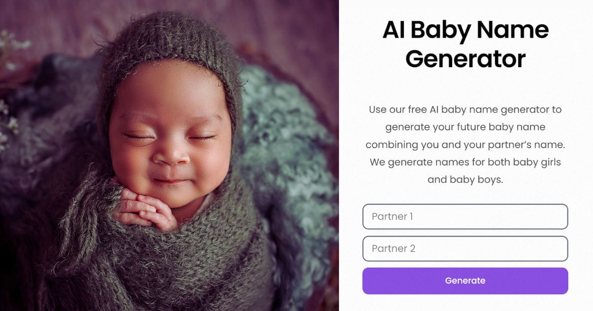 AI Baby Name Generator AI Baby Name Generator